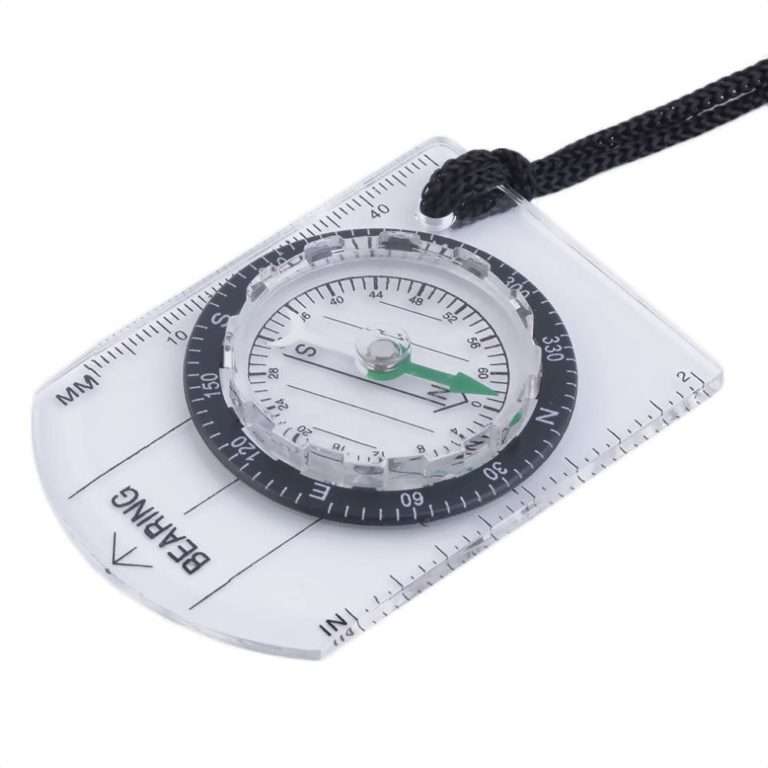 Mini Baseplate Compass with Map Scale Ruler - Adventure Pro Zone