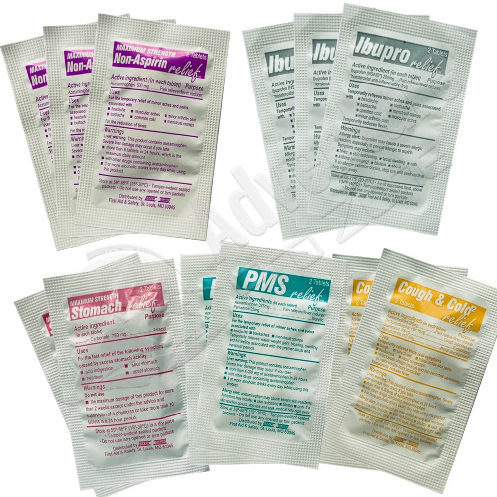 IFAK Medicine Refill Kit, 12 packs - Adventure Pro Zone