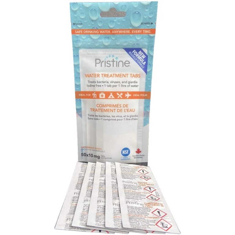Pristine Water Purification Tabs, 50-pack - Adventure Pro Zone