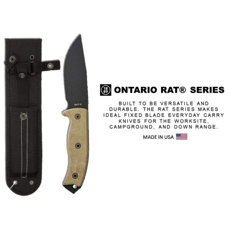 Ontario RAT-5 Survival Knife, Nylon Sheath - 8667 - Adventure Pro Zone